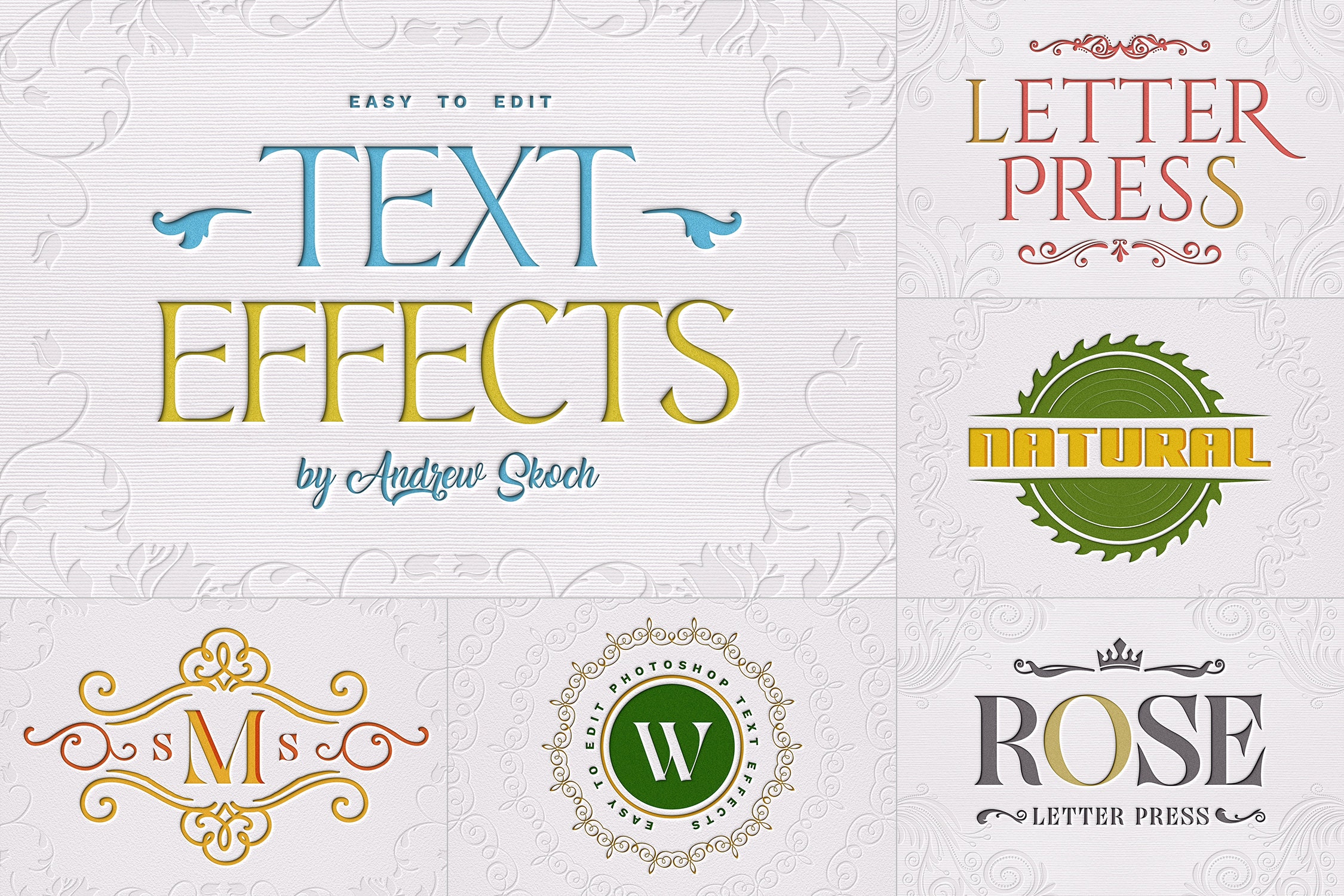 Letter Press Text & Logo Effect - Etsy