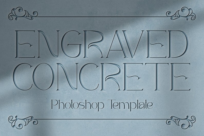 Engraved Concrete Template - Etsy