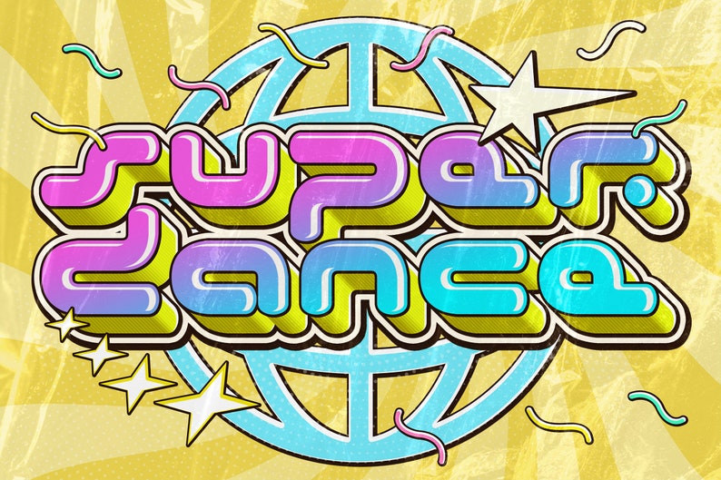 Y2k Text Effects - Etsy