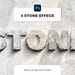 Stone Effect Photoshop Action - Etsy