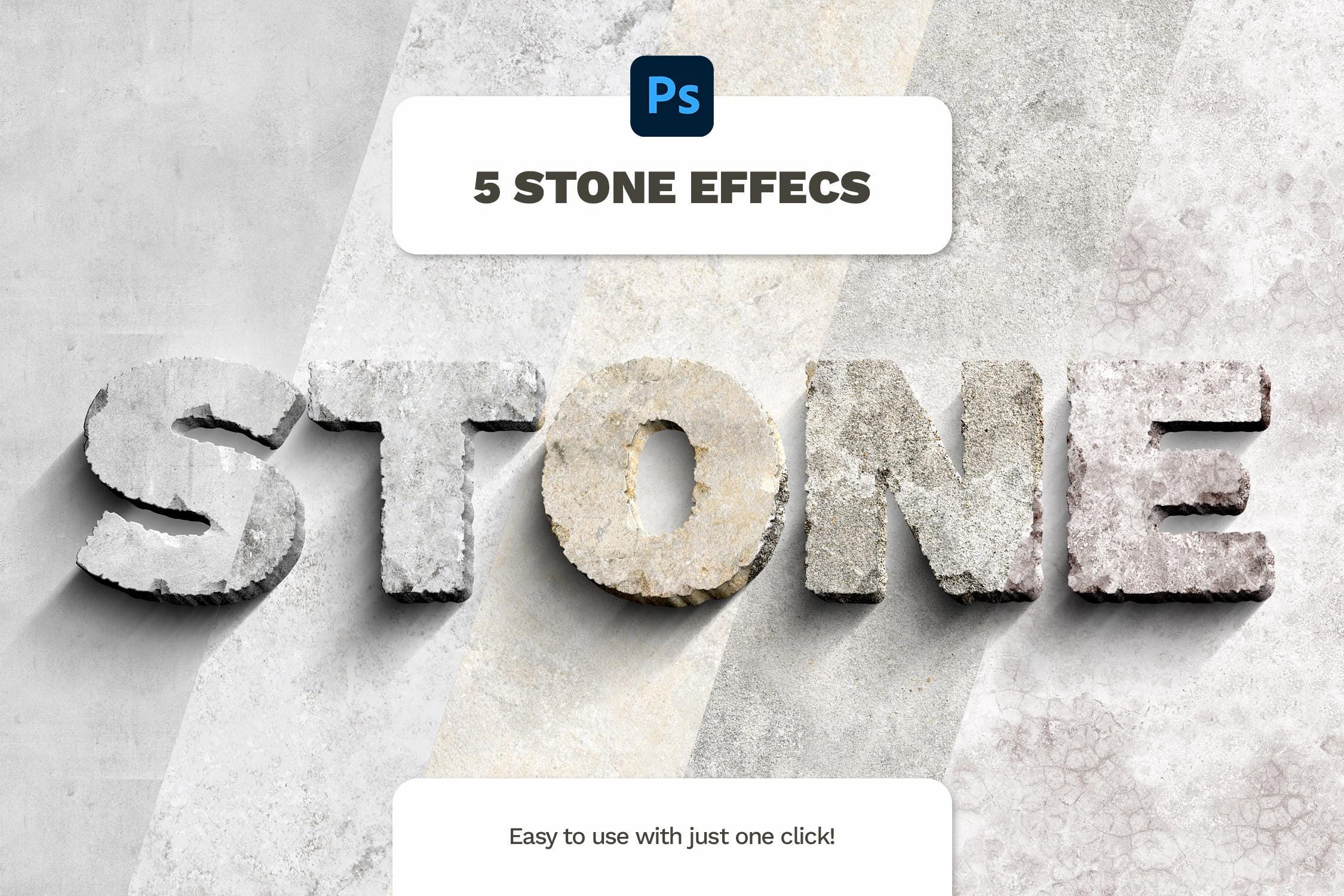 Stone Effect Photoshop Action - Etsy