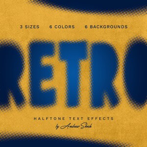 Halftone Text Effect - Etsy