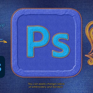 Embroidery Photoshop Action - Etsy