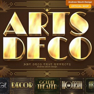 Art Deco Text Effect - Etsy
