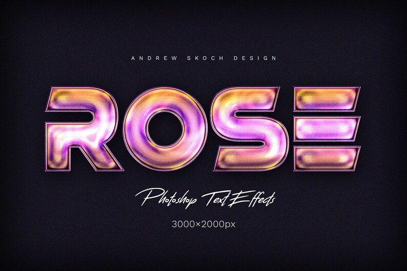 Holographic Text Effects - Etsy