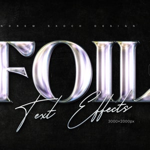 Chrome Text Effects - Etsy