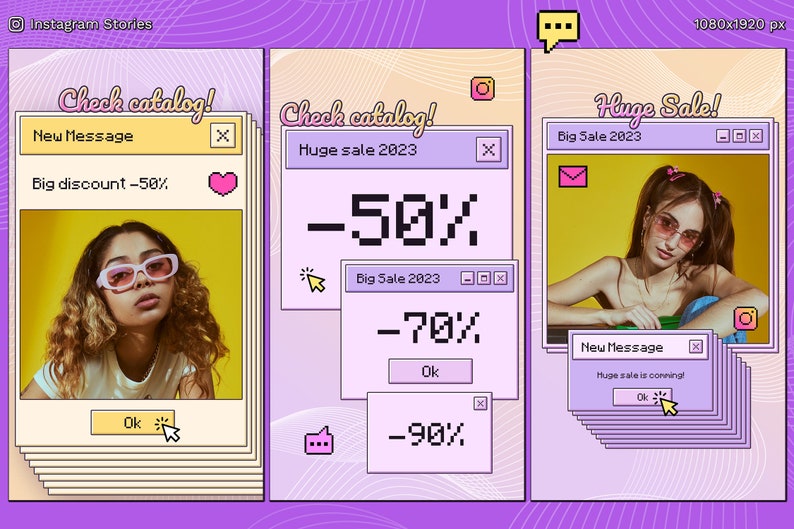 Y2K Instagram Posts & Stories - Etsy