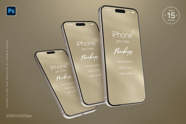 IPhone 15 Pro Max Mockup - Etsy