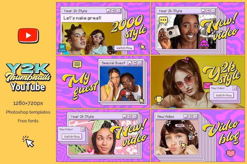 Y2k Youtube Thumbnails - Etsy