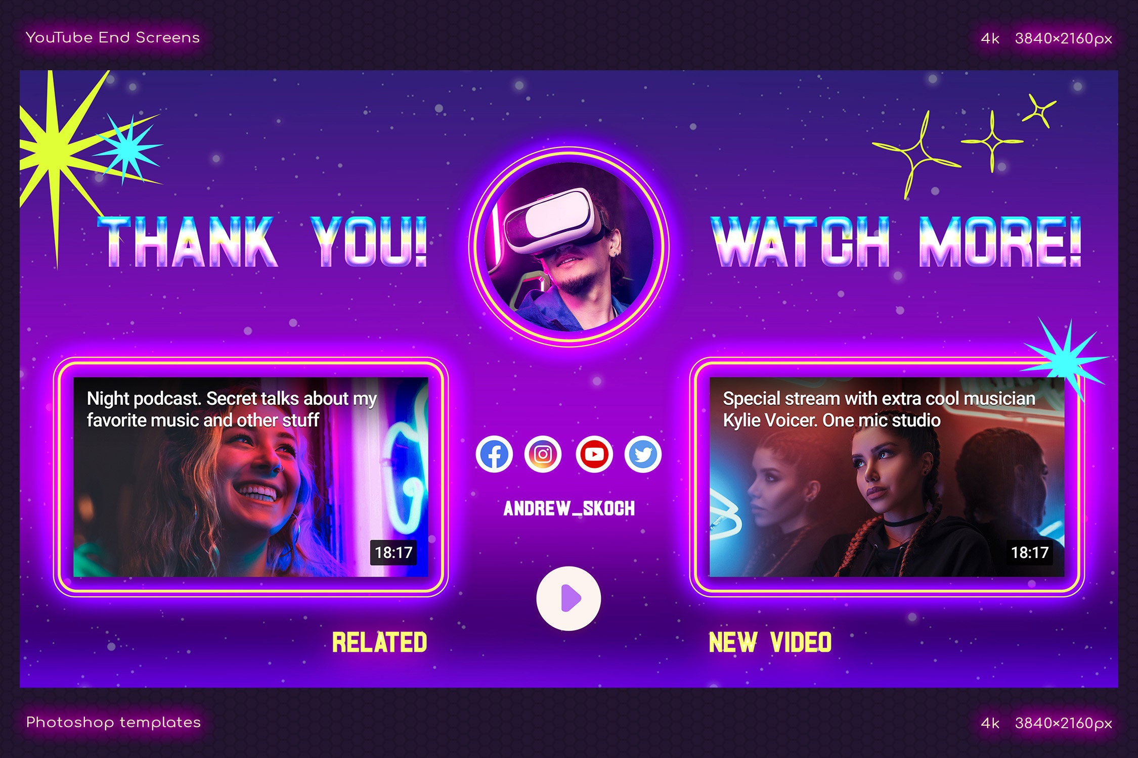 Youtube End Screens - Etsy