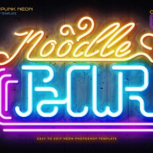 Cyberpunk Neon Logo - Etsy