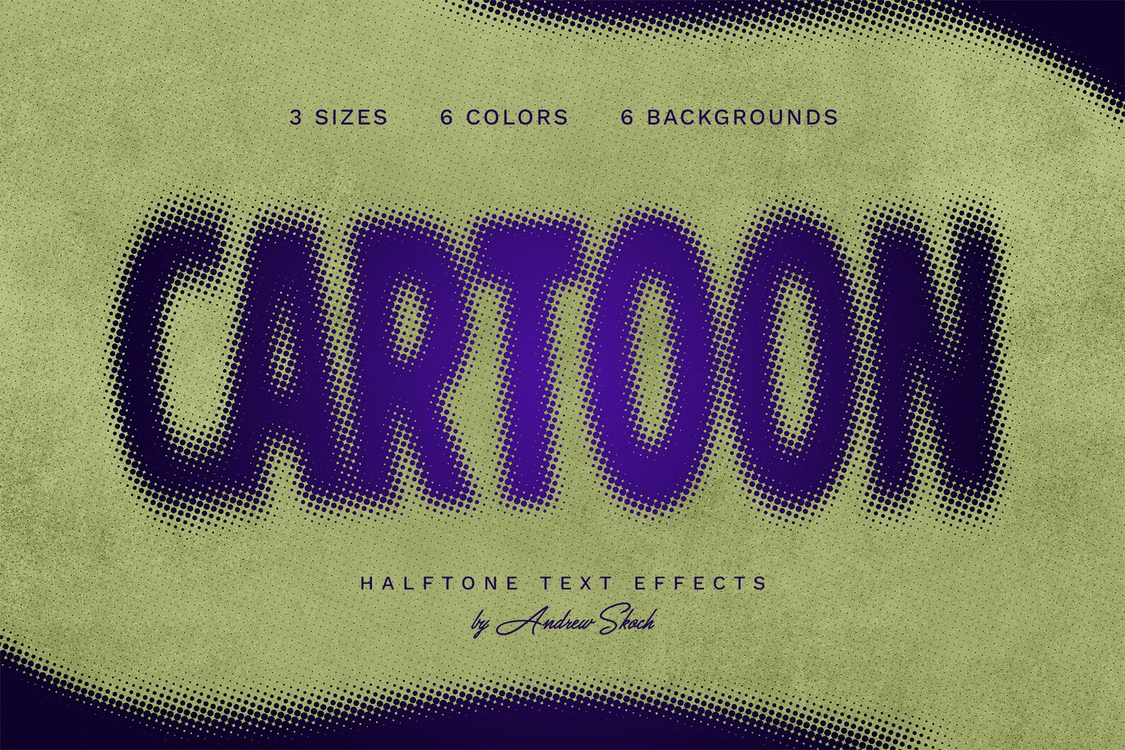 Halftone Text Effect - Etsy