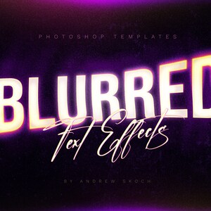 Gradient Blurred Text Effect - Etsy