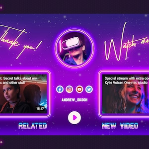 Youtube End Screens - Etsy