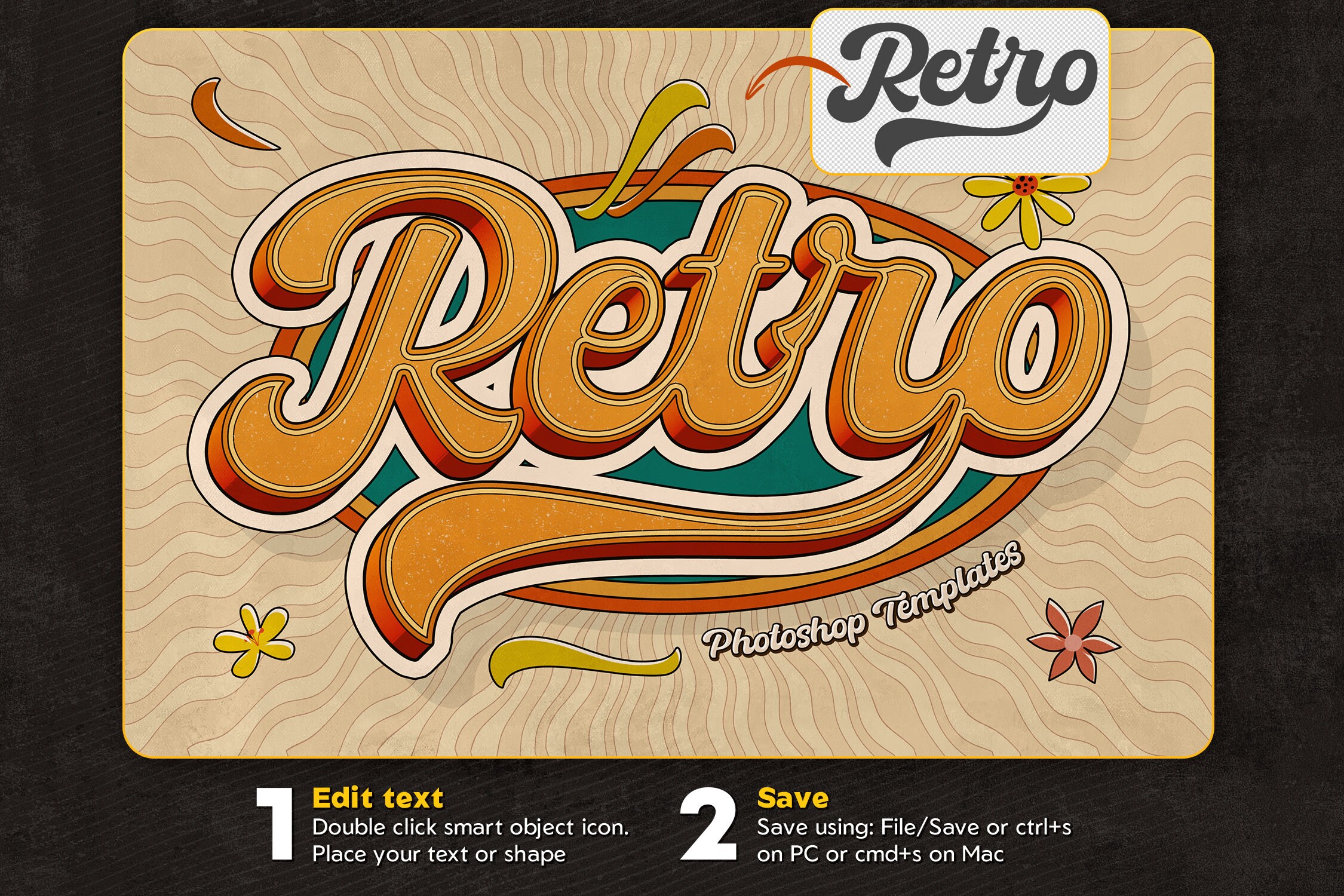 Retro Text Effects - Etsy