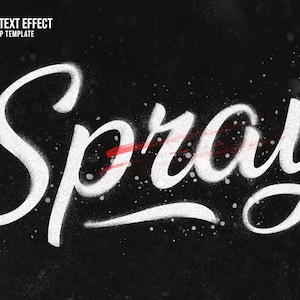Spray Paint Text Effects - Etsy