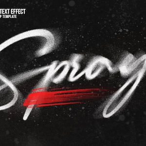 Spray Paint Text Effects - Etsy