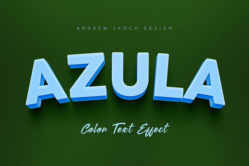 3D Text Effect - Etsy