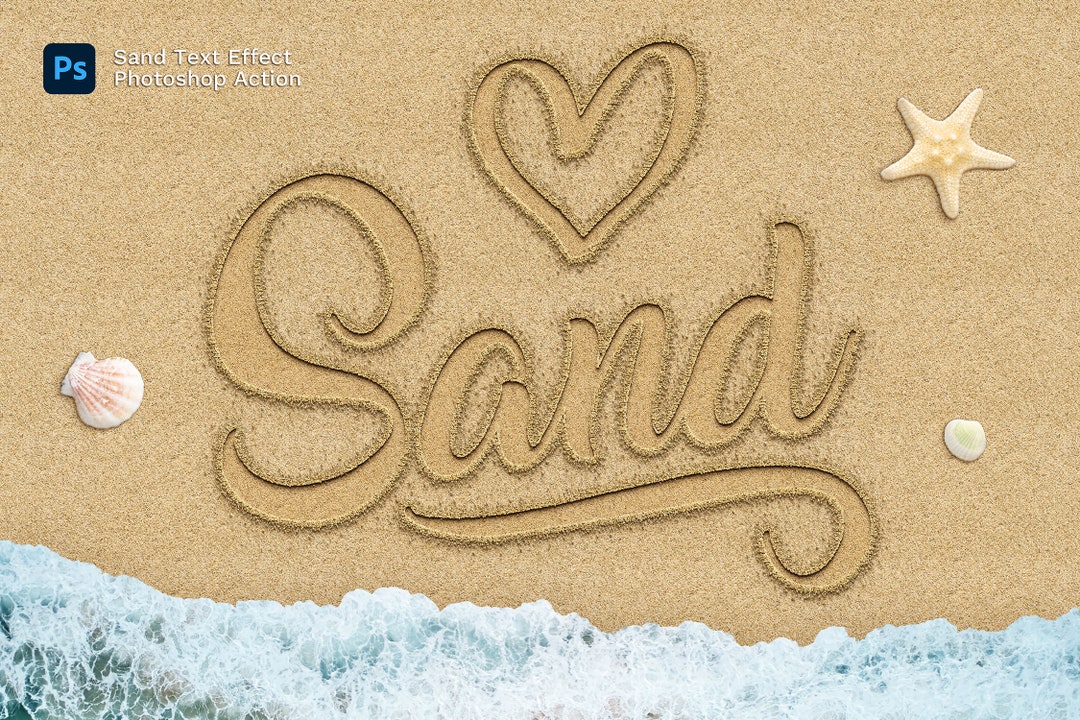 Sand Effect Photoshop Action - Etsy