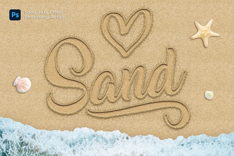 Sand Effect Photoshop Action - Etsy