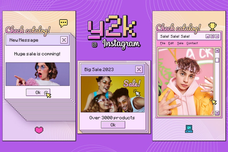 Y2K Instagram Posts & Stories - Etsy