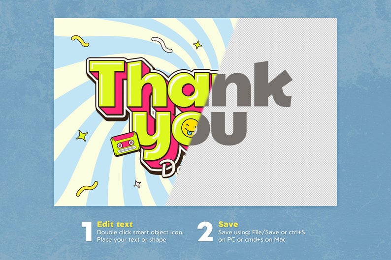 Thank You Text Effect - Etsy