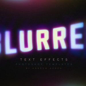 Gradient Blurred Text Effect - Etsy