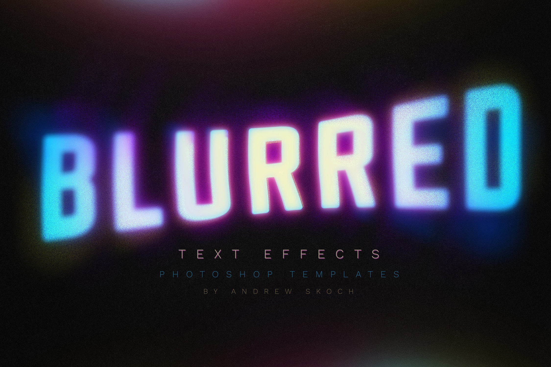 Gradient Blurred Text Effect - Etsy