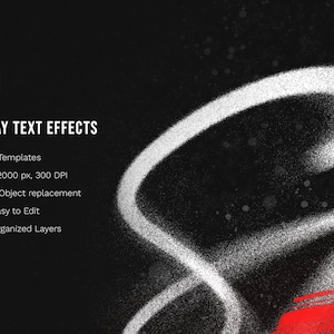 Spray Paint Text Effects - Etsy