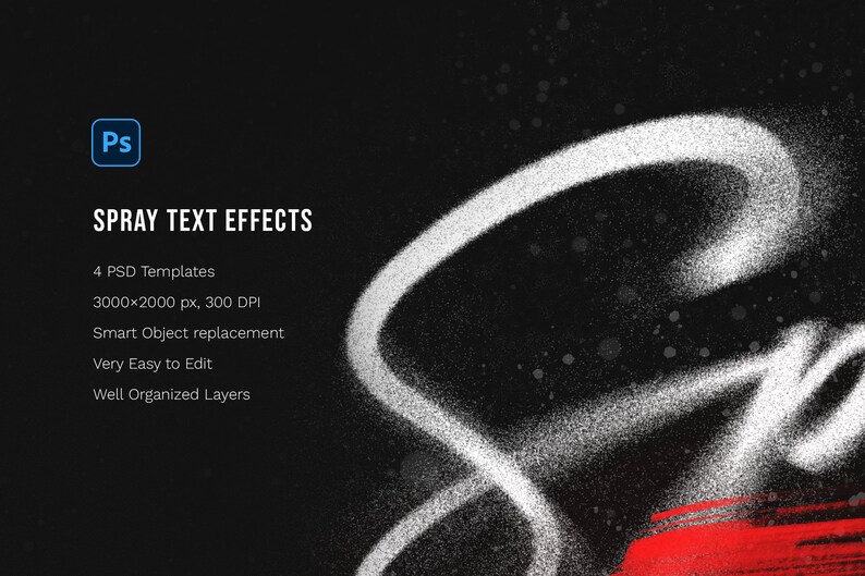 Spray Paint Text Effects - Etsy