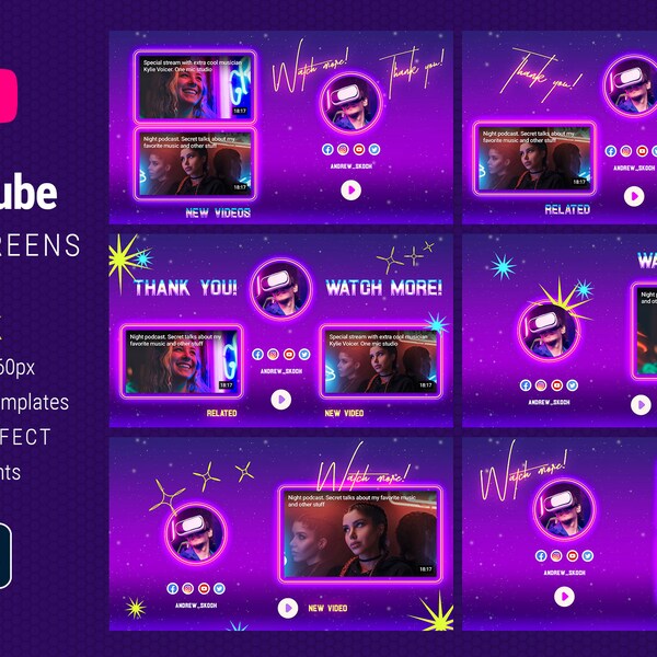 Youtube End Screen - Etsy