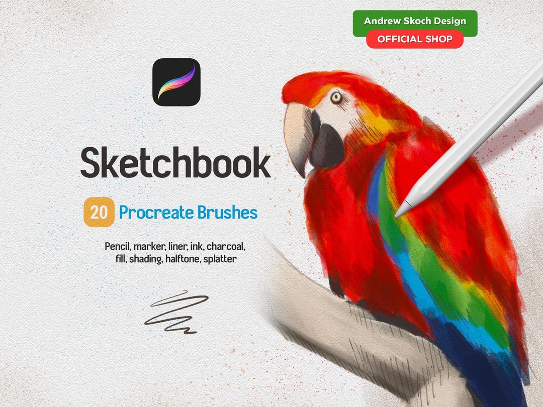 Sketchbook Procreate Brushes - Sketching Procreate Brush - Procreate Brushes for Sketch - iPad ...