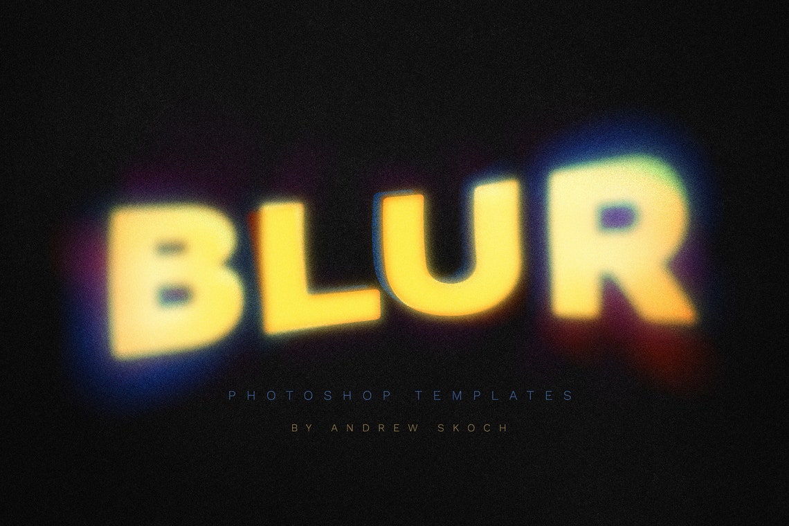 Gradient Blurred Text Effect - Etsy