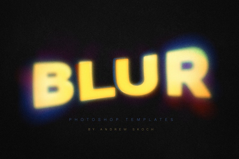 Gradient Blurred Text Effect - Etsy