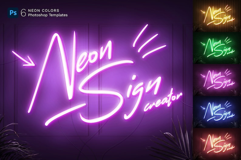 Neon Sign Templates - Etsy