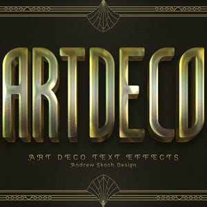 Art Deco Text Effect - Etsy
