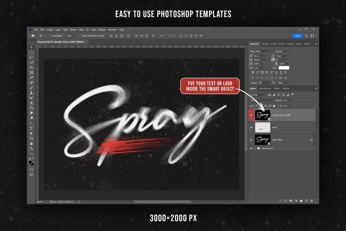 Spray Paint Text Effects - Etsy