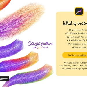 Feathers Procreate Brushes - Feather Procreate Brush - Feathers ...