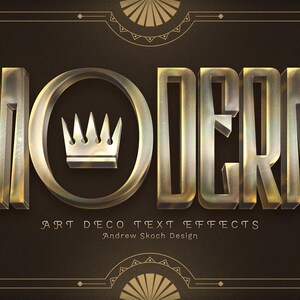 Art Deco Text Effect - Etsy