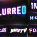 Gradient Blurred Text Effect - Etsy