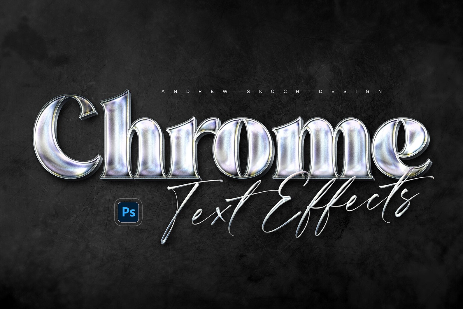 Chrome Text Effects - Etsy