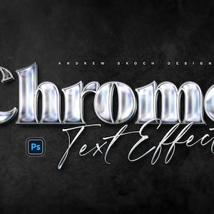 Chrome Text Effects - Etsy