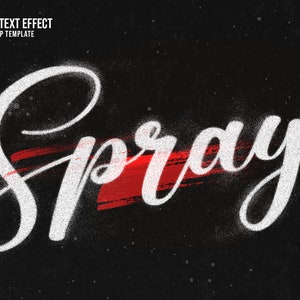 Spray Paint Text Effects - Etsy