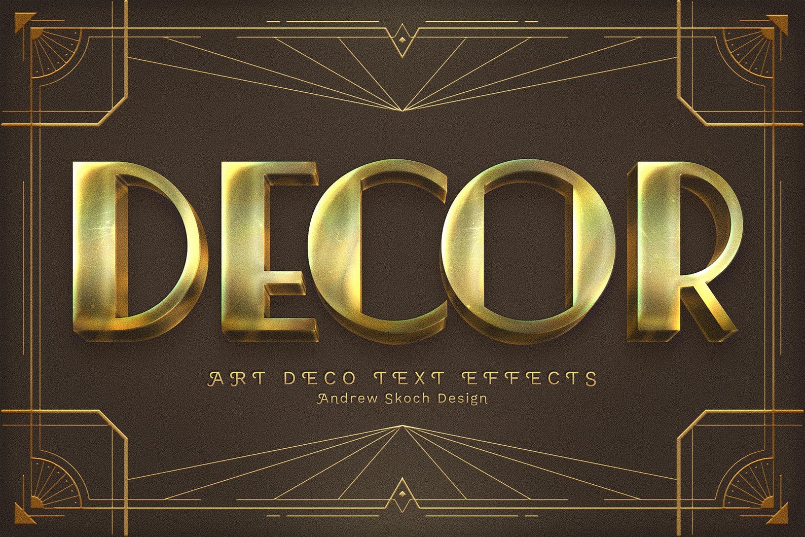 Art Deco Text Effect - Etsy