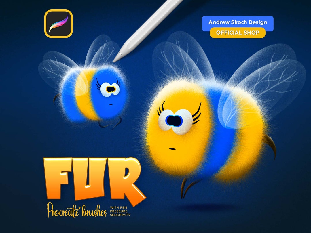 Fur Procreate Brushes - Furry Procreate Brushset - Cute Animals ...