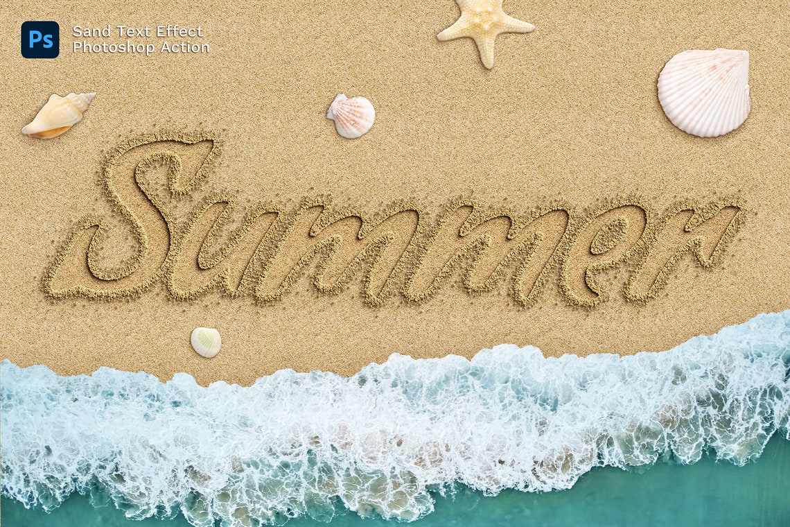 Sand Effect Photoshop Action - Etsy