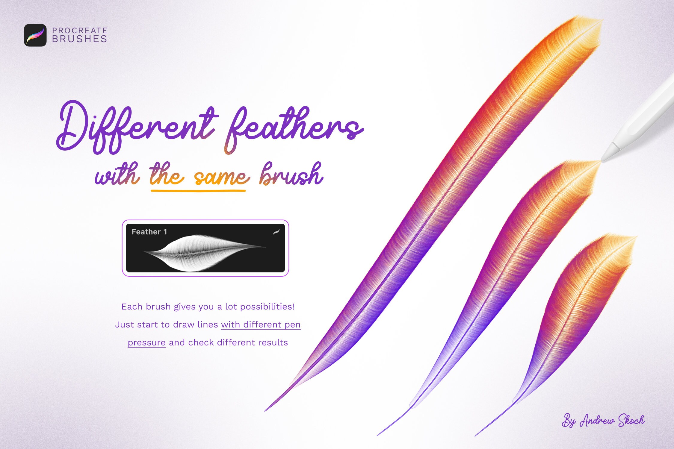 Feathers Procreate Brushes - Feather Procreate Brush - Feathers ...
