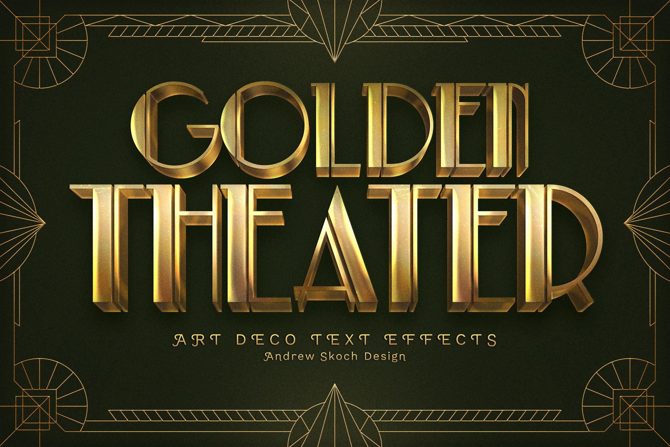 Art Deco Text Effect - Etsy