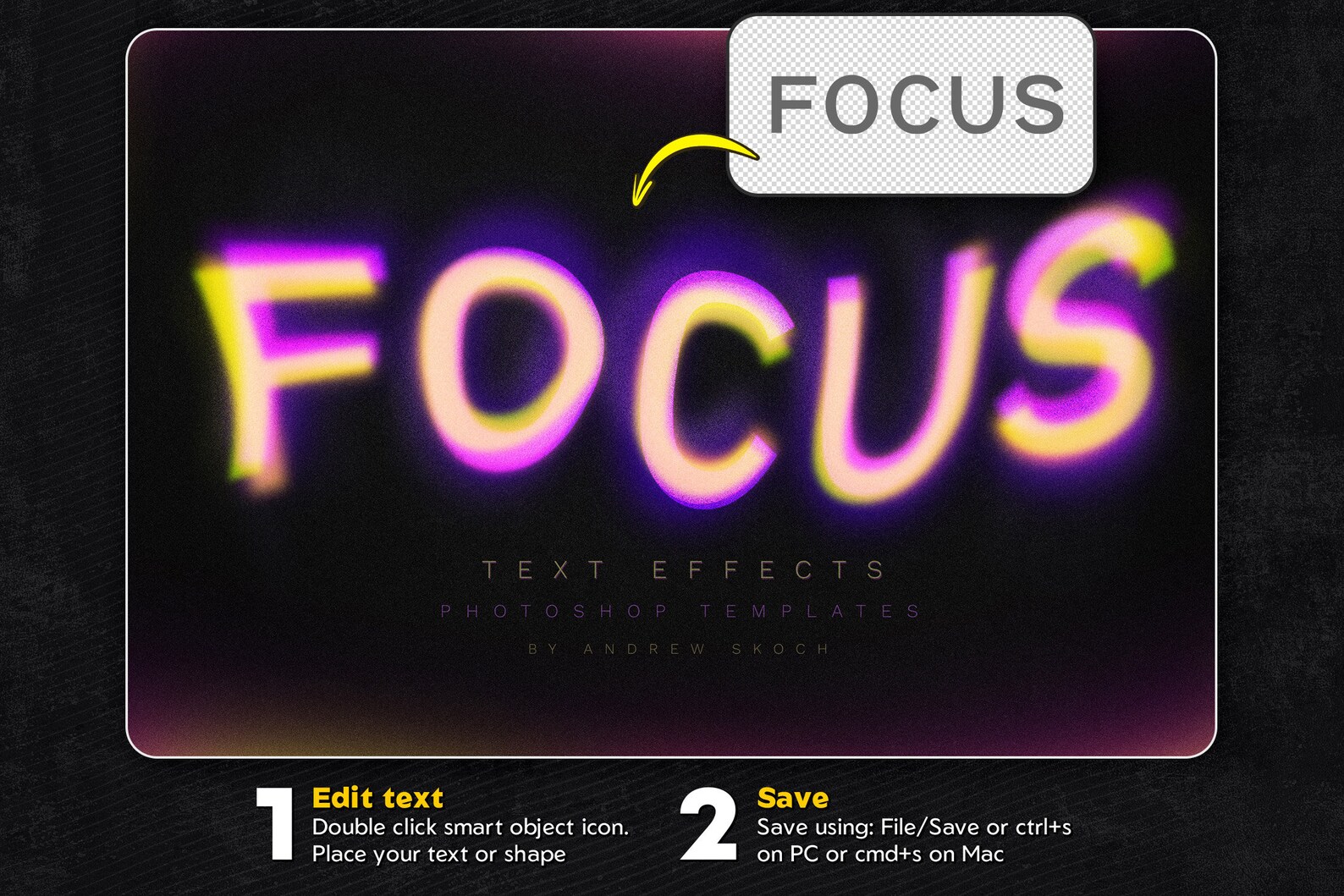 Gradient Blurred Text Effect - Etsy
