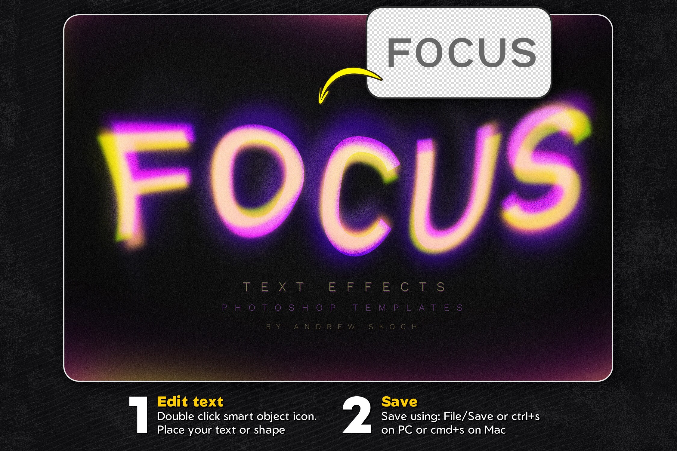 Gradient Blurred Text Effect - Etsy